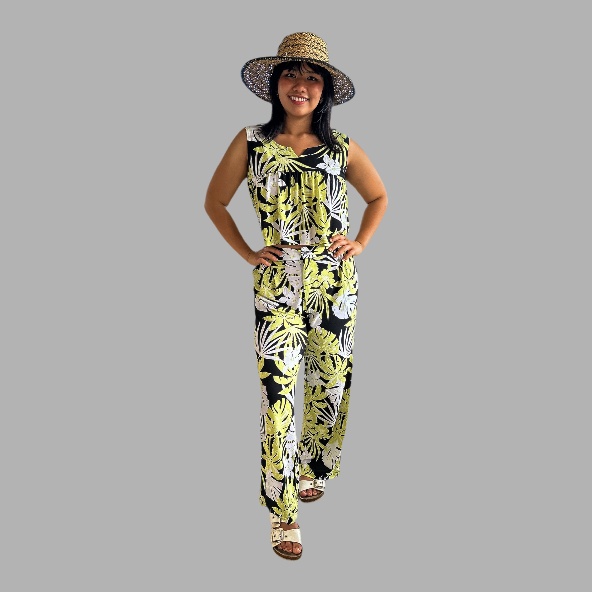 Kari Tropical prints crop top – Dylee & Lylee