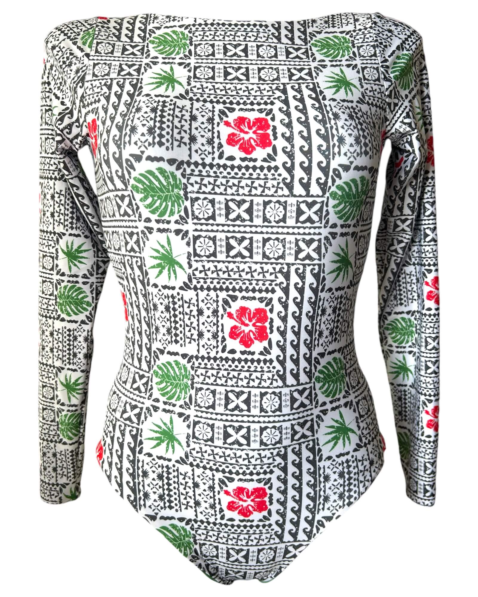 Kailani Tribal Hawaiian print reversible surf suit – Dylee & Lylee